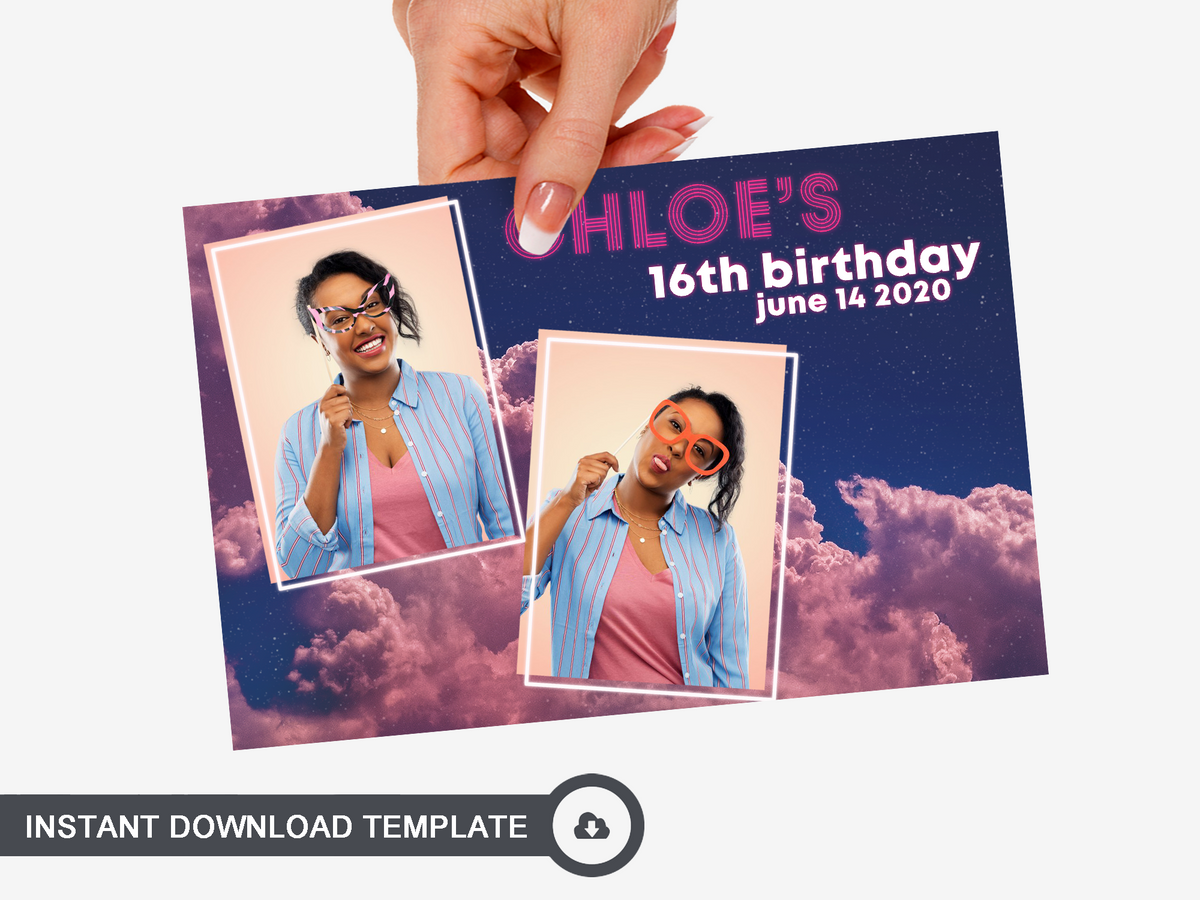 Night Cloud - Photo Booth Template | Boothify