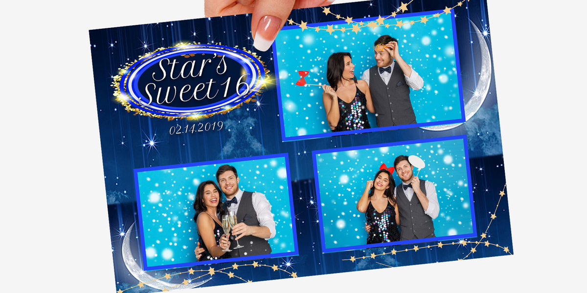 Starry Night - Photo Booth Template | Boothify