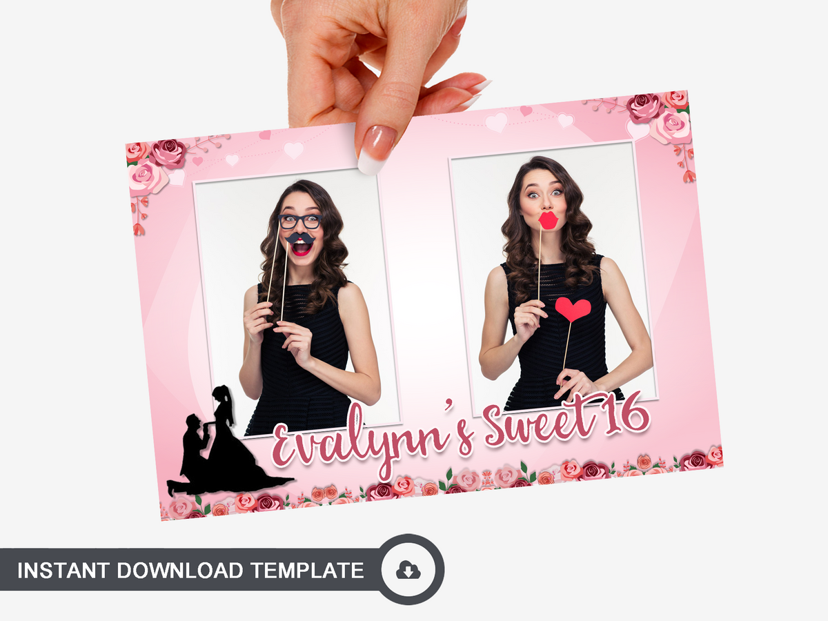 Couples Heart - Photo Booth Template | Boothify