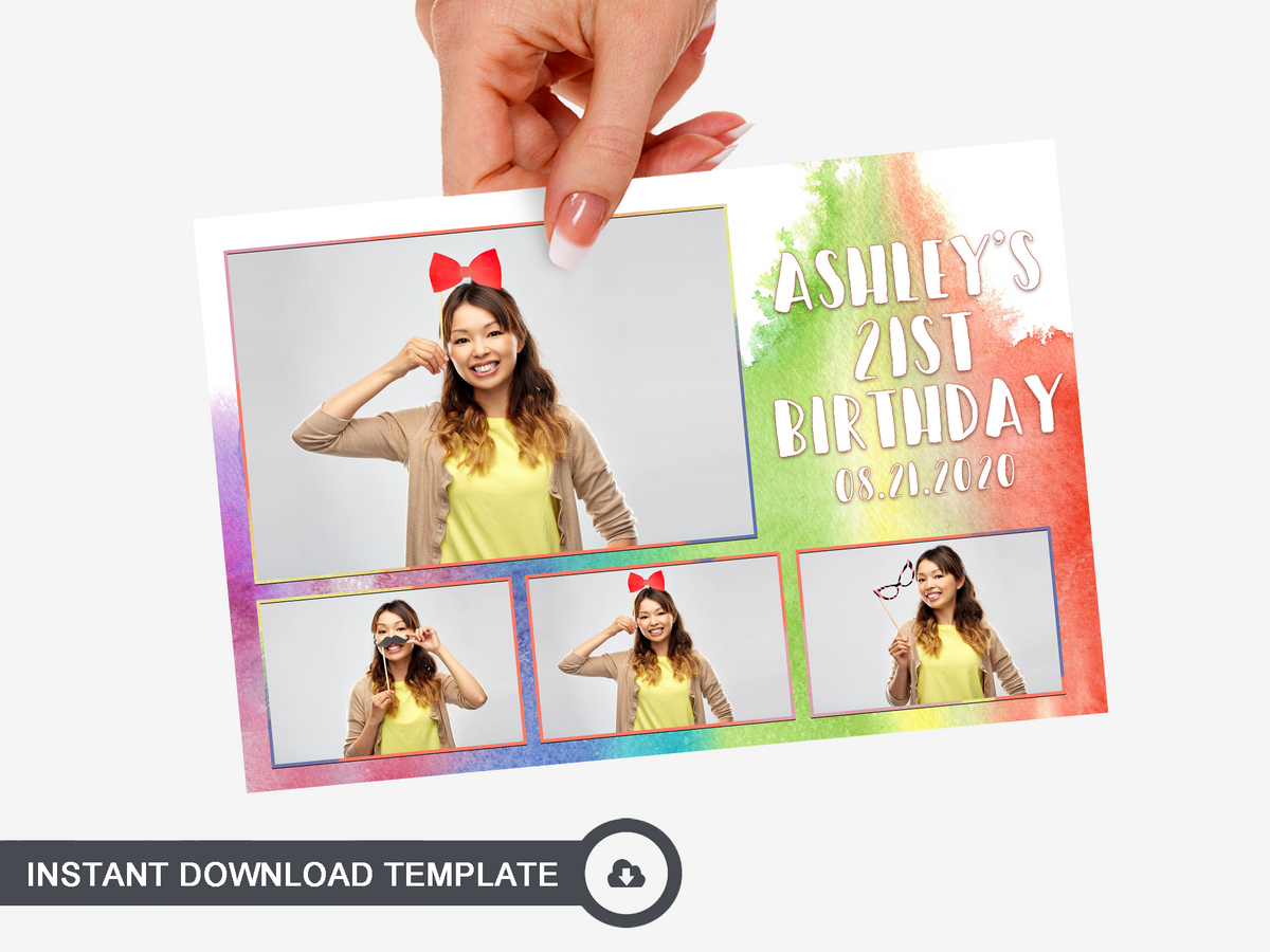 Smoky Rainbow - Photo Booth Template | Boothify