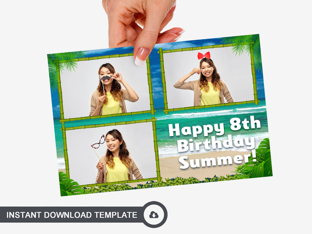 Hawaiian Aloha - Photo Booth Template | Boothify